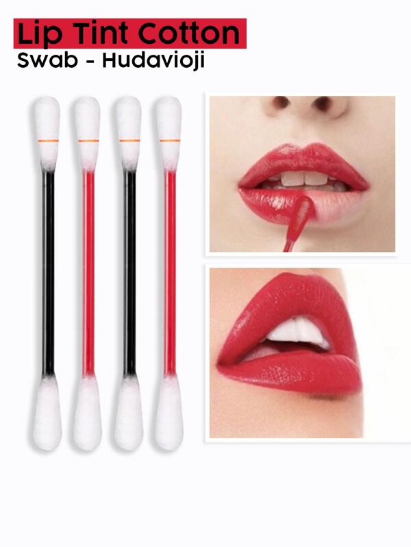 Lip Tint Cotton Swab Esmalte Labial de Cotonete lip Glaze Glamour 12 UN ...