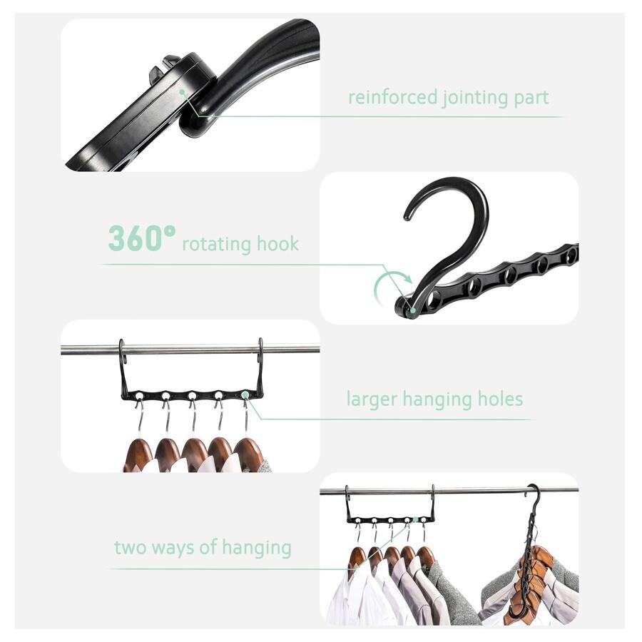 HOUSE DAY Closet Organizer and Storage, 6 Pack Sturdy Multifunction ...