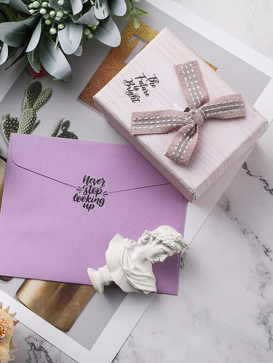 1pc Text Stickers Leaflet Transparent English Handwritten Famous Quotes ...