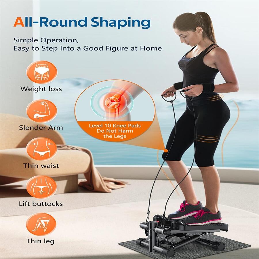 Kitgody Health & Fitness Mini Steppers for Exercise,Vertical Climber ...