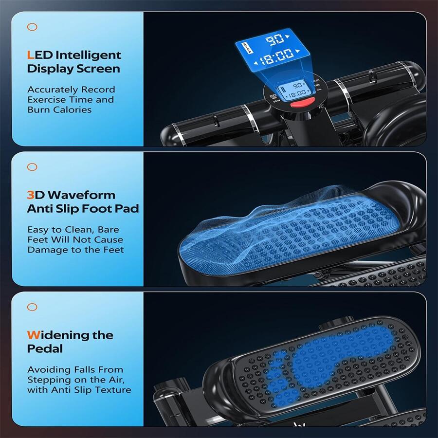 Kitgody Health & Fitness Mini Steppers for Exercise,Vertical Climber ...