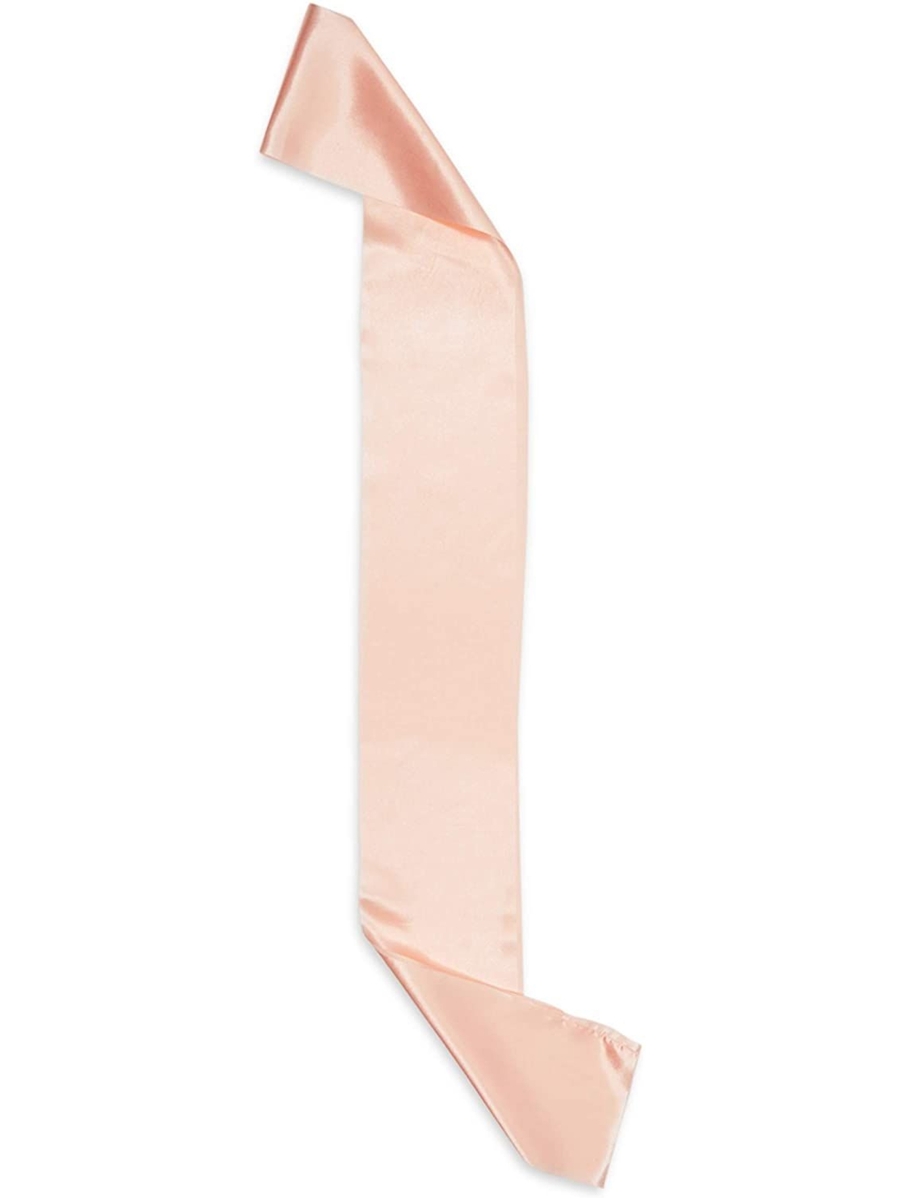 Shell Pink Satin Sashes for Pageants, Bachelorette Party, Prom (4 x 33 ...