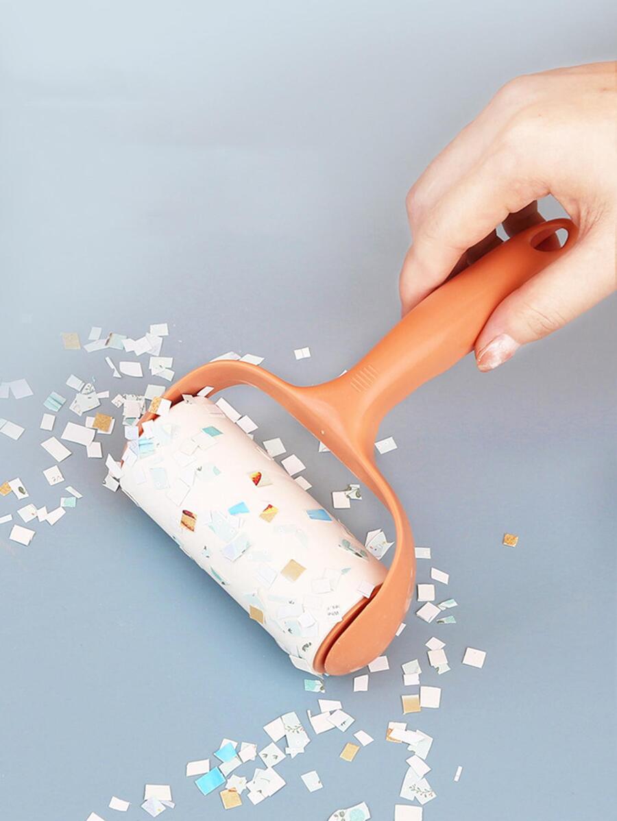 1pc 40-sheet Sticky Lint Roller With Tear-away Sheets And Removable ...
