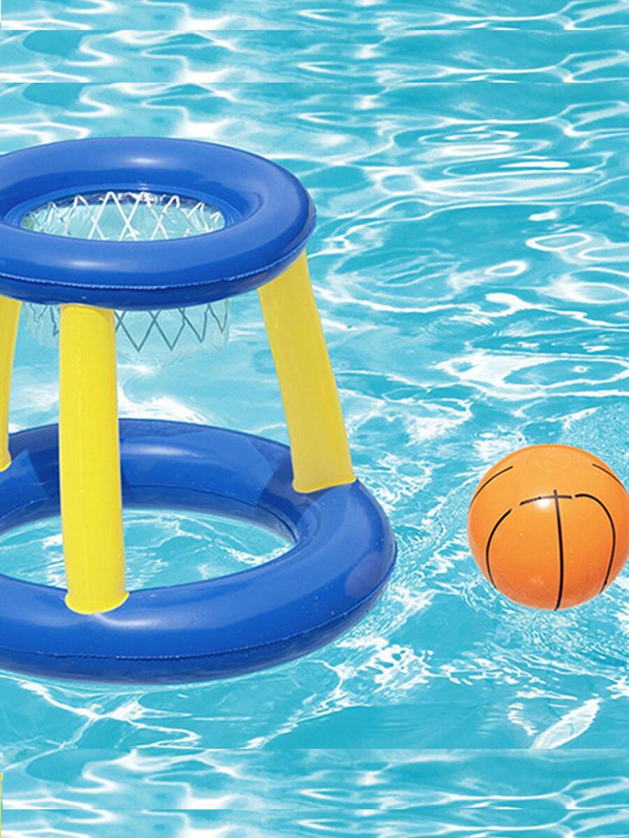 2PC Inflatable Swimming Pool Toy Water Basketball Stand Inflatable ...