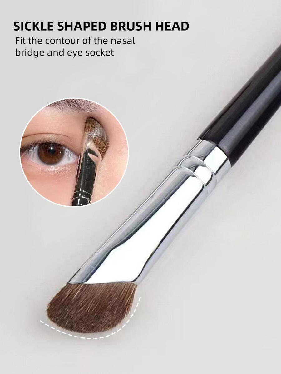 2pcs Black Soft Brush Hair Contour Nose Shadow Brush, Crown Contour ...
