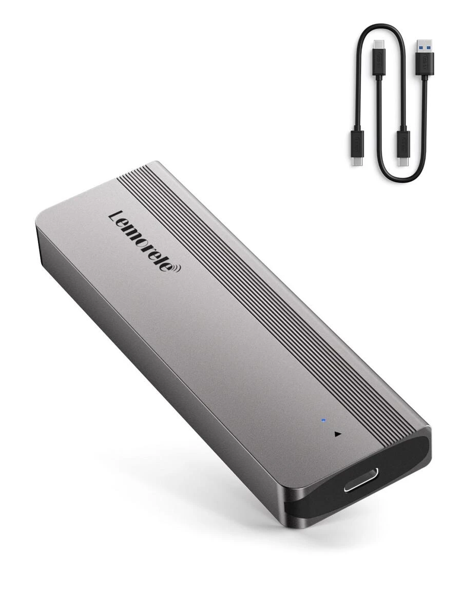 Lemorele SSD Hard Drive Cases External M.2 NVMe Sata PCIE Dual Protocol ...