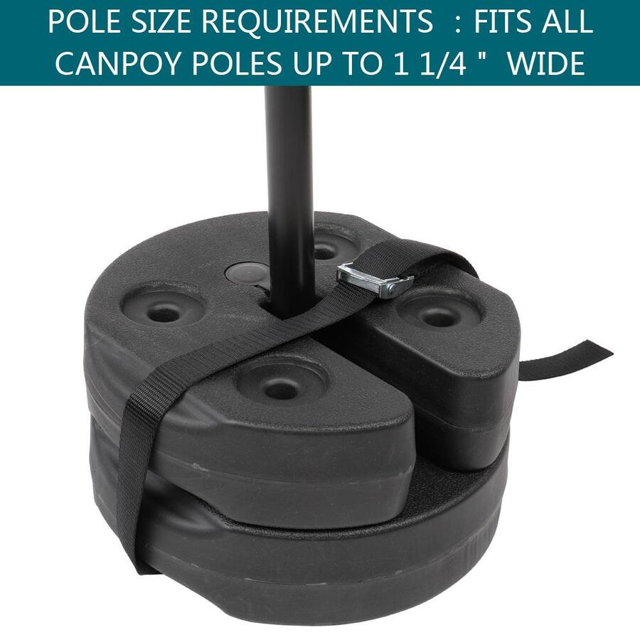 4/6pcs Tent Shade Canopy Water Fillable Weight Plates Black | SHEIN USA