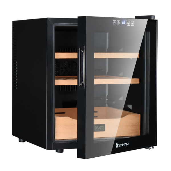 Electric Cooling Humidor 50 Litre 300 cigars with Spanish Cedar Wood ...