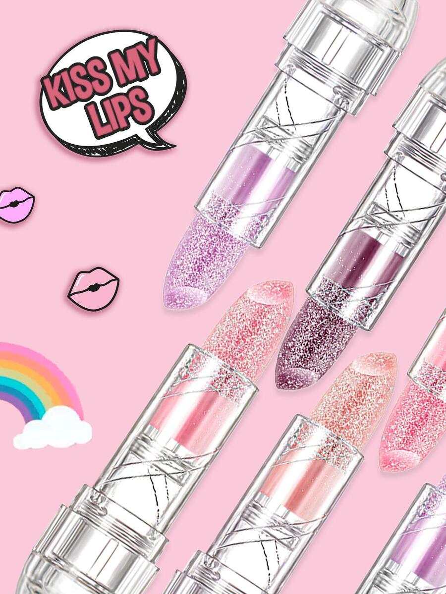 MissIyn Shimmer Color Changing Lipstick, 6 Pink Natural Pink Long ...