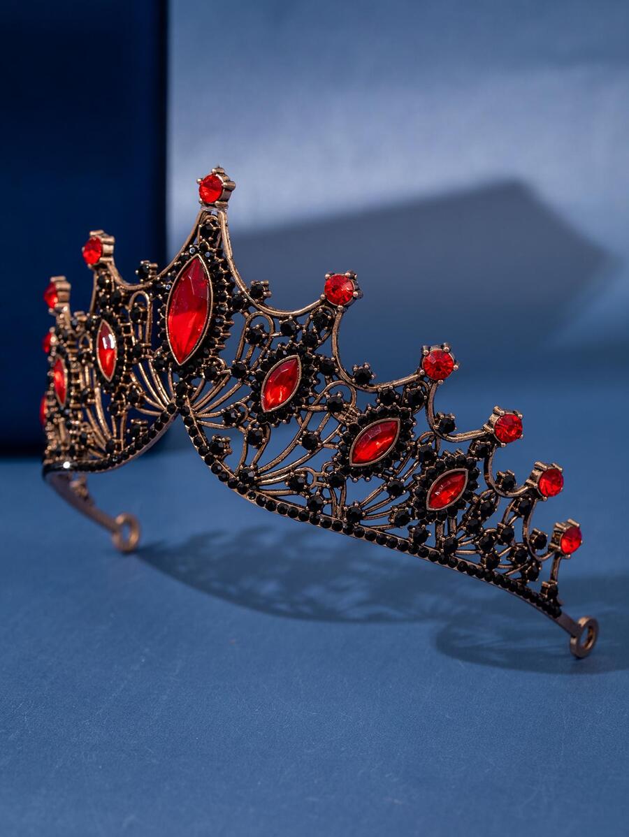 Black Queen Crowns For Women, Rhinestone Wedding Crowns And Tiaras ...