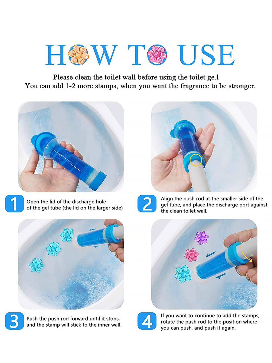 1pc Toilet Deodorizer, Gel Flower Air Freshener For Bathroom for Sale ...