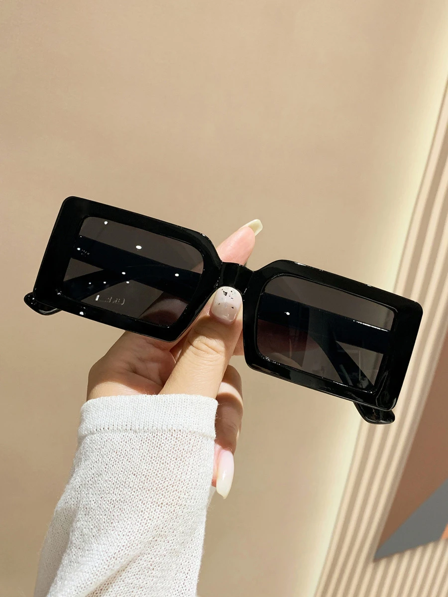 1 Pair Small Rectangle Fashion Glasses, Suitable For Vacation, Travel ...