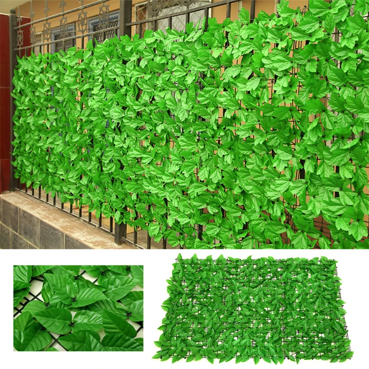 Faux Leaves Privacy Screen Fence