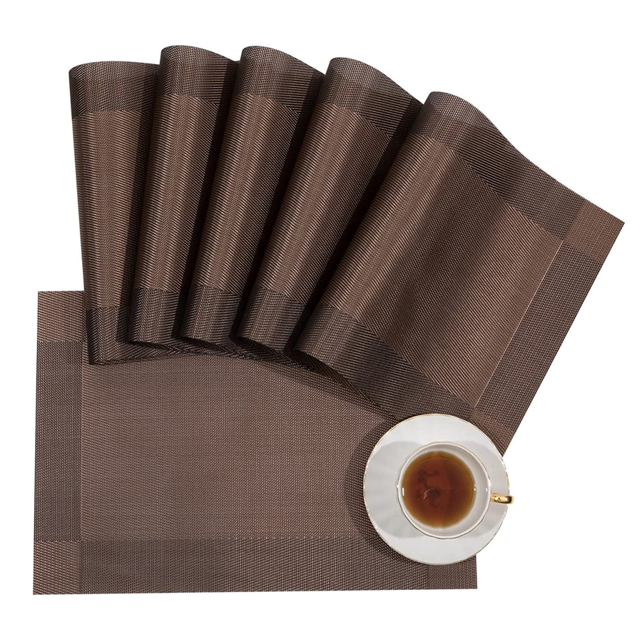 6pcs Waterproof Wipeable Pu Placemats, Perfect For Table Decor And ...