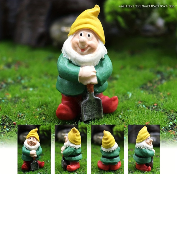 Mini Gonk Garden Set, 7pcs Gonk Resin Statue | SHEIN UK