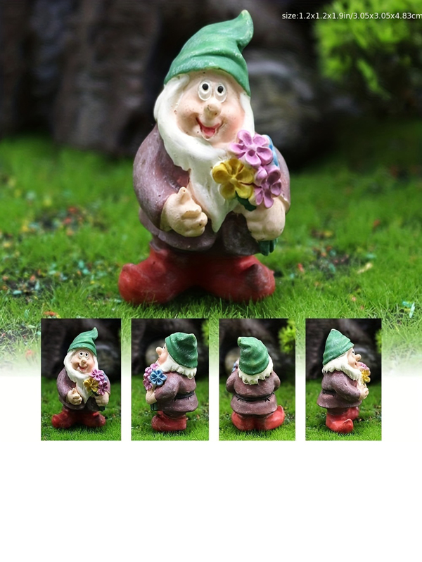 Mini Gonk Garden Set, 7pcs Gonk Resin Statue | SHEIN UK
