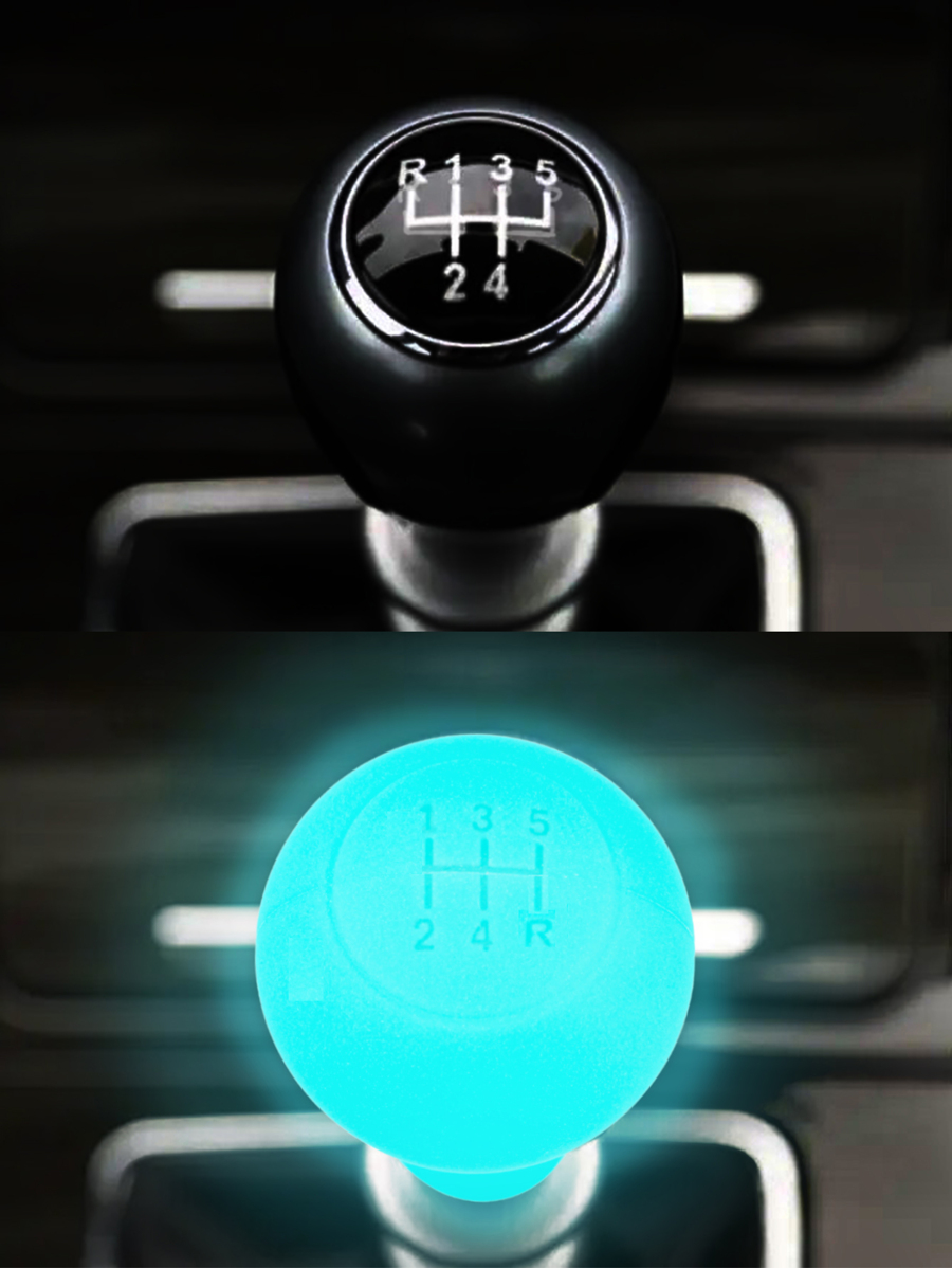 Universal Car Manual Gear Shift Knob Cover, Fluorescent Blue, Fits 135 ...