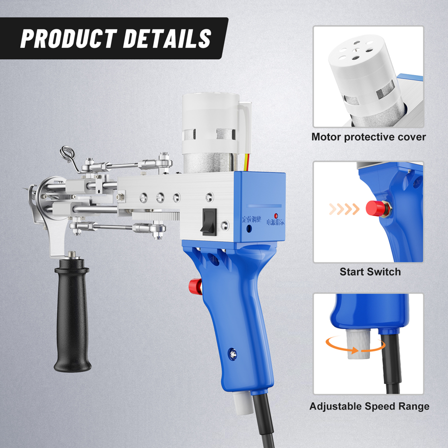 Tufting Gun, Rug Gun Starter Kit Cut Pile Tufting Gun Rug Tufting ...