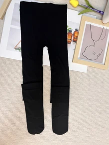 Solid Minimalist Tights | SHEIN USA