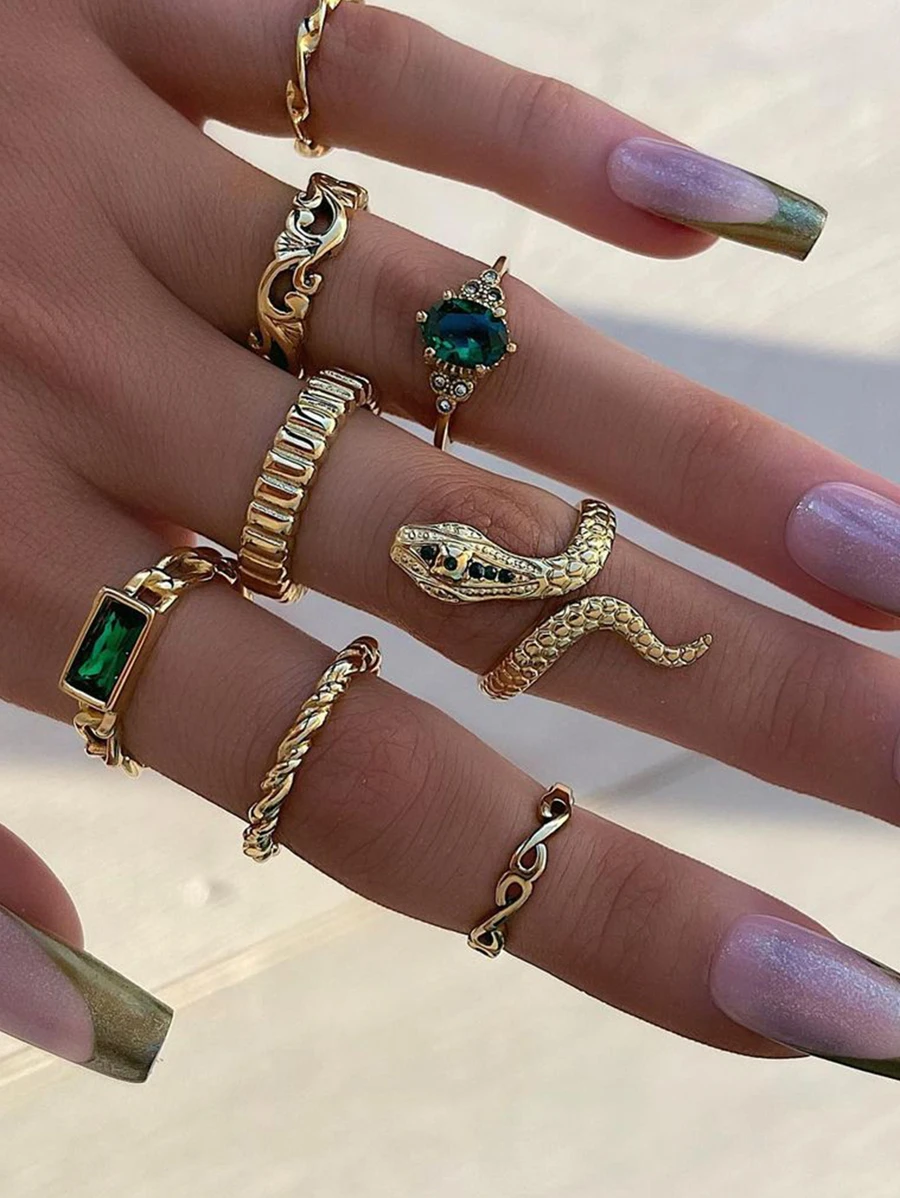 European And American Ins Style Faux Gemstone Ring For Women, High-end ...