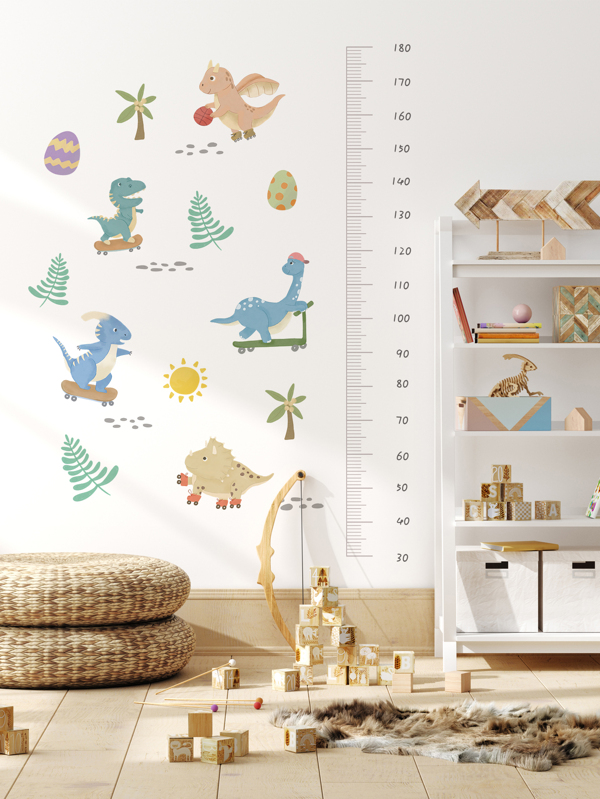 3pcs Cartoon Graphic Height Measurement Wall Sticker | SHEIN UK