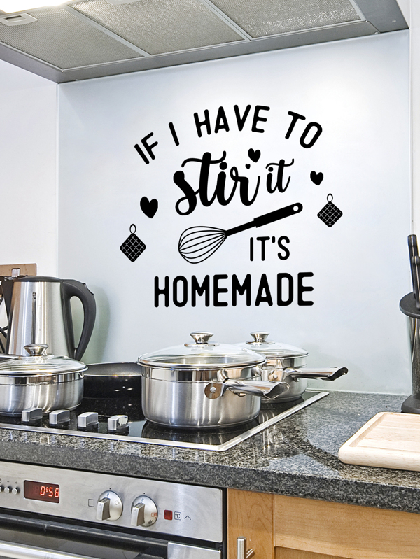 1pc Kitchenware & Slogan Graphic Kitchen Sticker | SHEIN USA