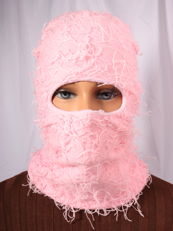Solid Fuzzy Balaclava Cap | SHEIN USA