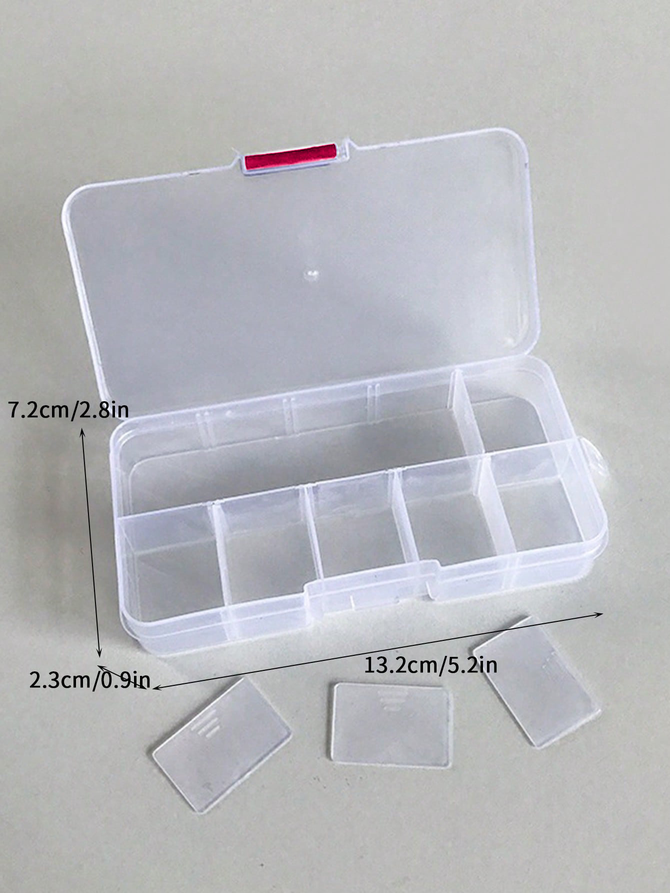 1pc Simple Style And Convenient Clear Multiple Grids Jewelry Storage ...