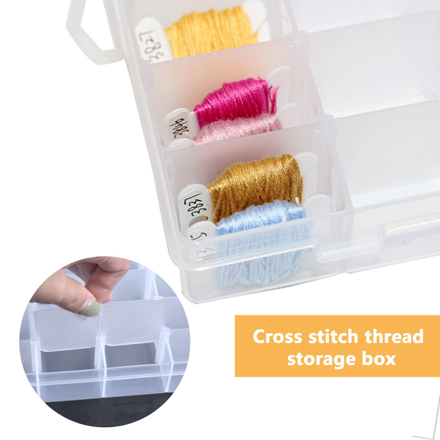 Craft Storage Boxes with Compartments Large 36 Grids Jewelry Storage ...