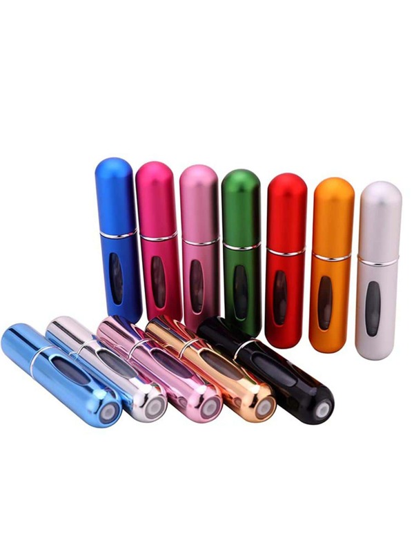 3 st runt huvud 5 ml parfym påfyllningsbar flaska Mini pressande spray ...