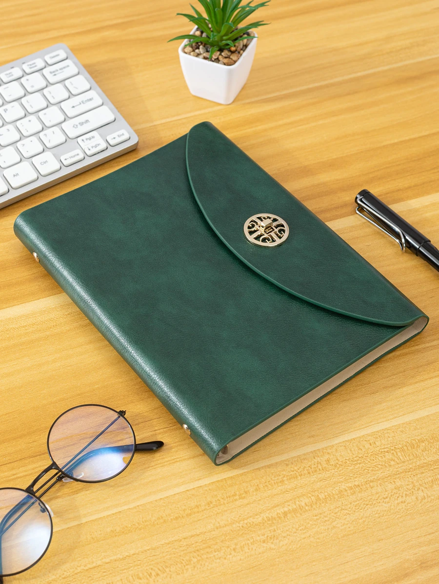 1pc Plain Loose Leaf Journal | SHEIN USA