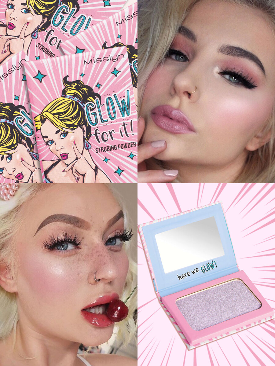 Misslyn GLOW For It! STROBING POWDER , Shimmer, Pigment Rich & Silky ...