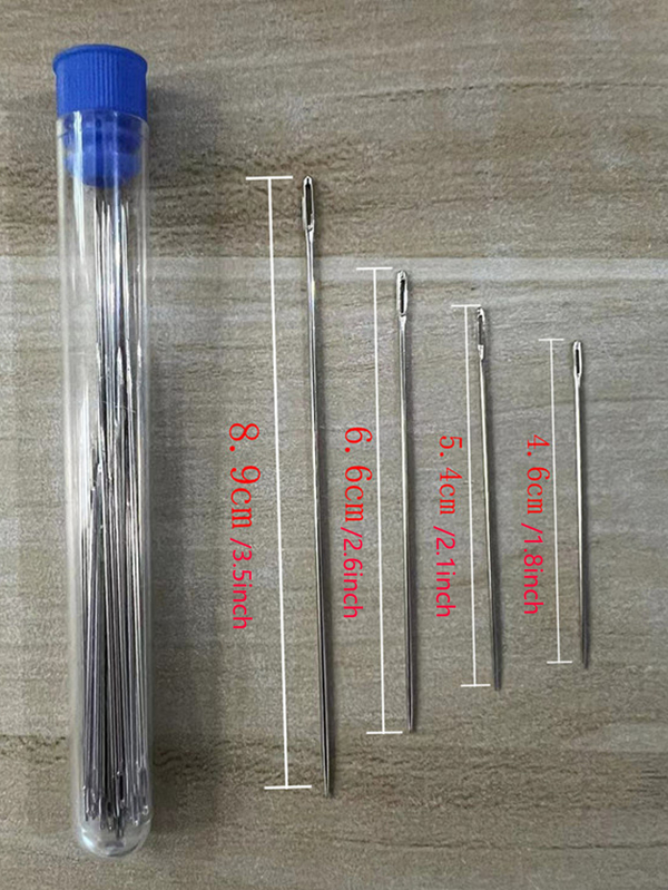 Large-Eye Modern Needles For Hand Sewing, 50PCS Premium Large Eye ...