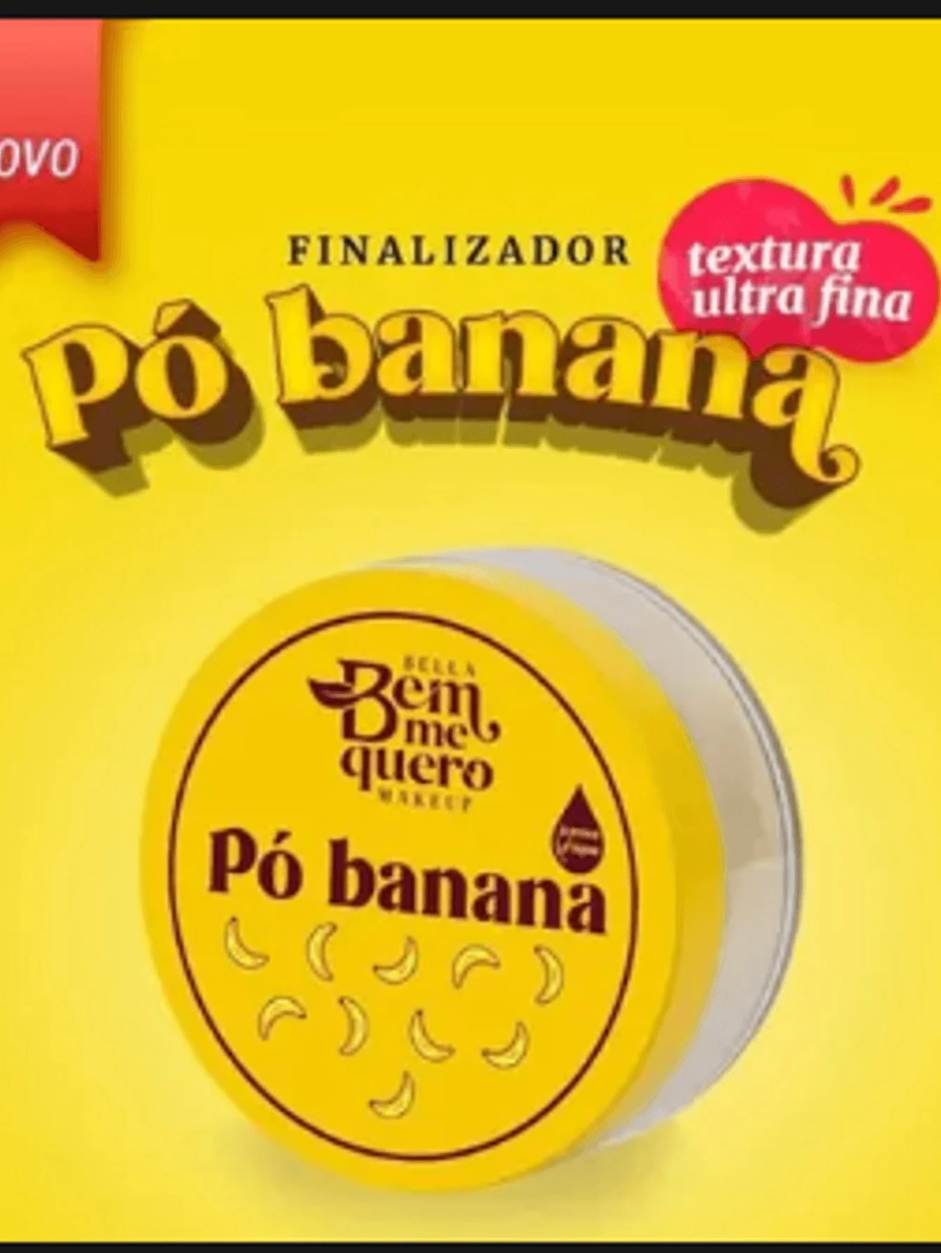 Pò Banana Para Maquiagem Fixador Translúcido Finalizador Da Bela Bem Me ...