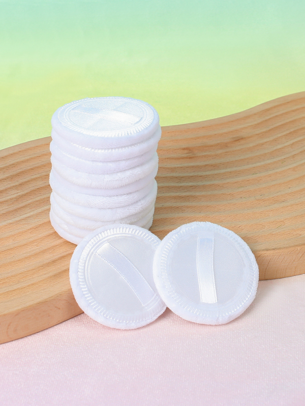 12pcs Round Powder Puff For Loose & Pressed Powder | SHEIN USA