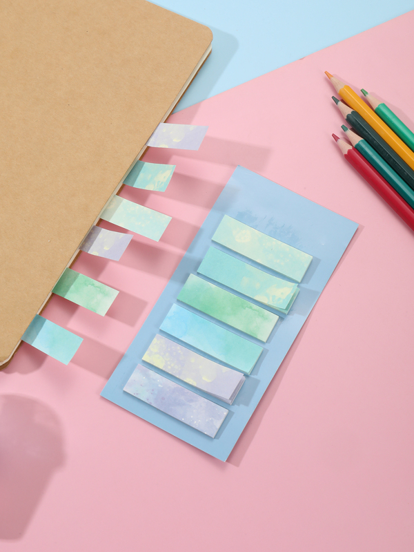 6 Patterns 120 Sheets Gradient Sticky Notes, Perfect For Office, Study ...