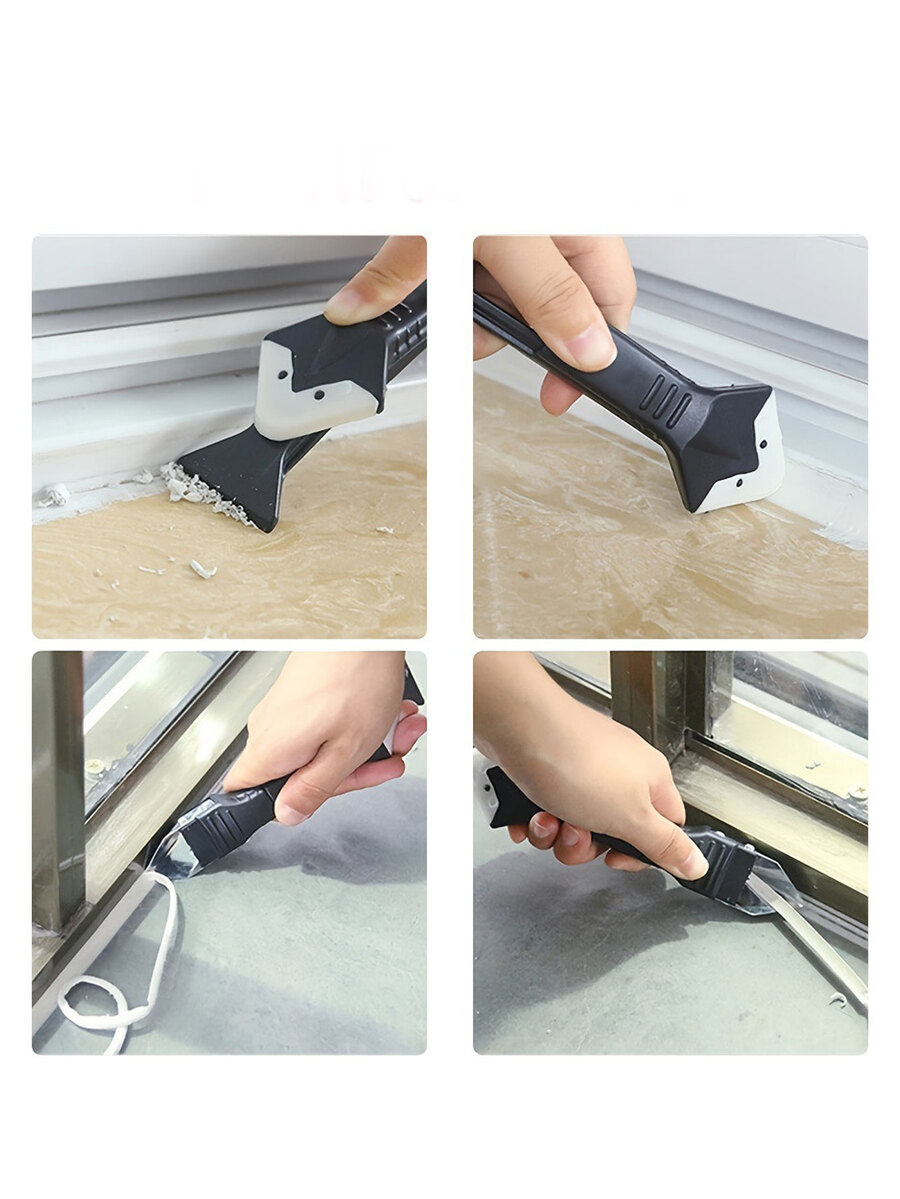 1pc Zinc Alloy Squeegee, Modern Black Cleaning Scraper For Household ...