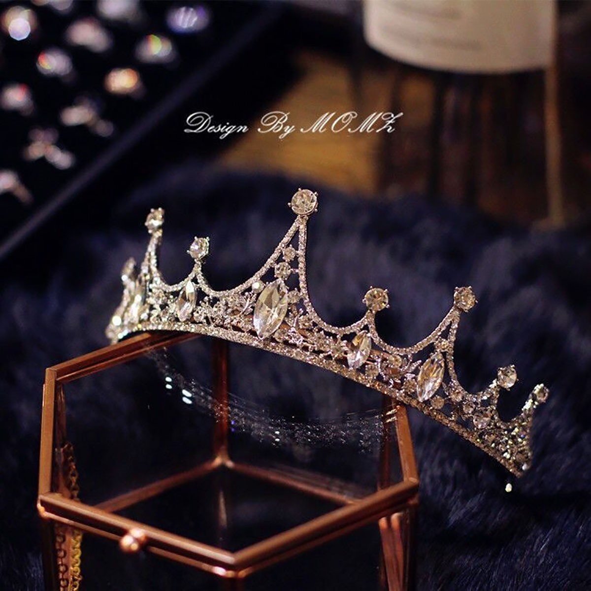 SHEIN 1pc Children's Crown Tiara Princess Tiara Silver Girl Crystal ...