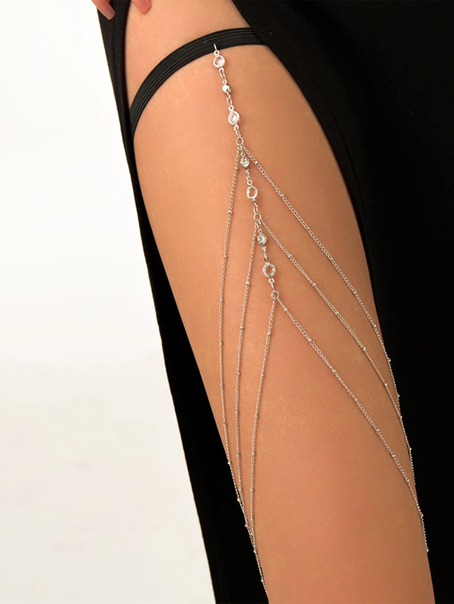 Rhinestone Decor Thigh Chain | SHEIN USA