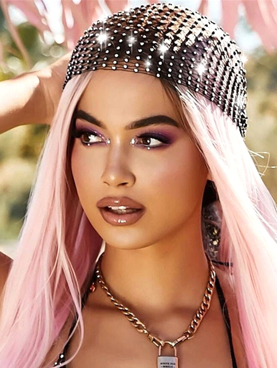 Rhinestone Decor Hat Bonnet Hair Bonnet Turban | SHEIN USA