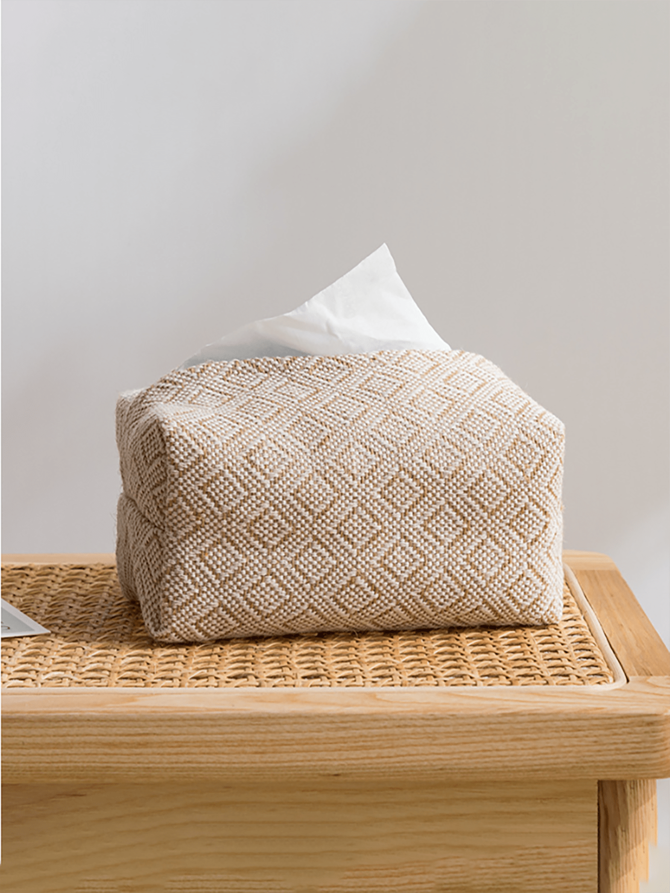 Modern Simple Linen-like Tissue Box Cover For Restaurant, Coffee Table ...