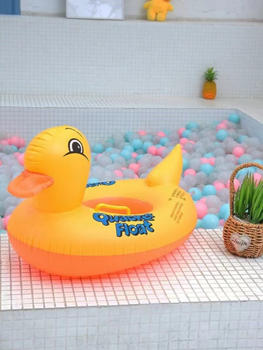 Baby Children Yellow Duck Boat Swimming Boat Water Boat Inflatable ...
