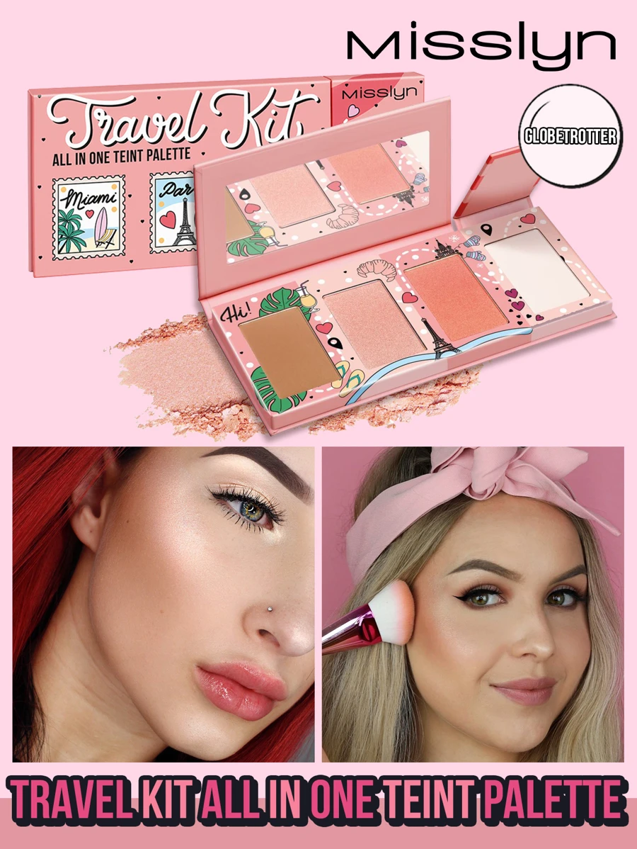 Misslyn TRAVEL KIT ALL IN ONE TEINT PALETTE, Smooth And Blendable ...