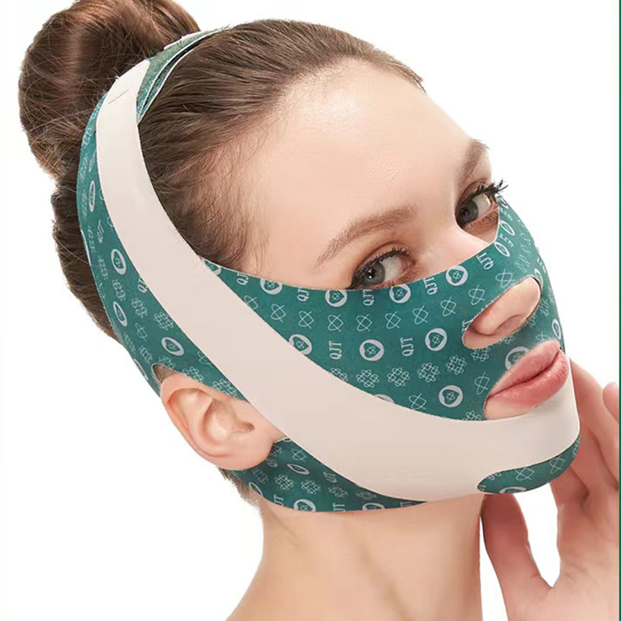 Face Lifting Bandage & Mask, Helps Tighten Facial Contours, Wearable ...