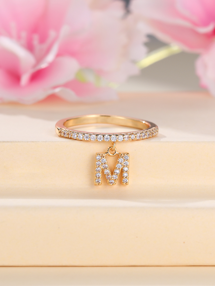 Shein letter ring store