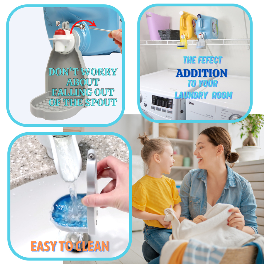 Elevate your laundry efficiency with the 2-Pack Grey Laundry Detergent ...