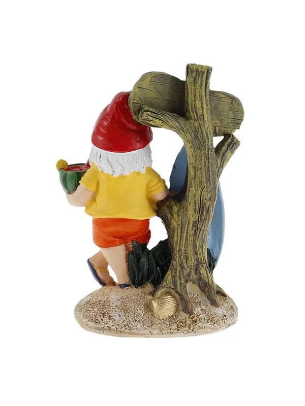 1pc Garden Funny Gonks Statue Figurine Surf Gonk, Outdoor Naughty And ...