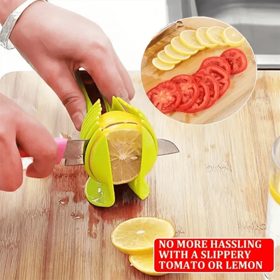 1pc, Tomato Slicer Tool, Lemon Cutter Tool, Lemon Slicer Holder, Tomato ...