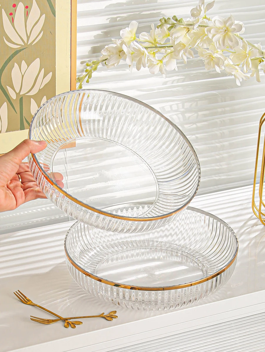 1pc Clear Round Bowl | SHEIN Singapore