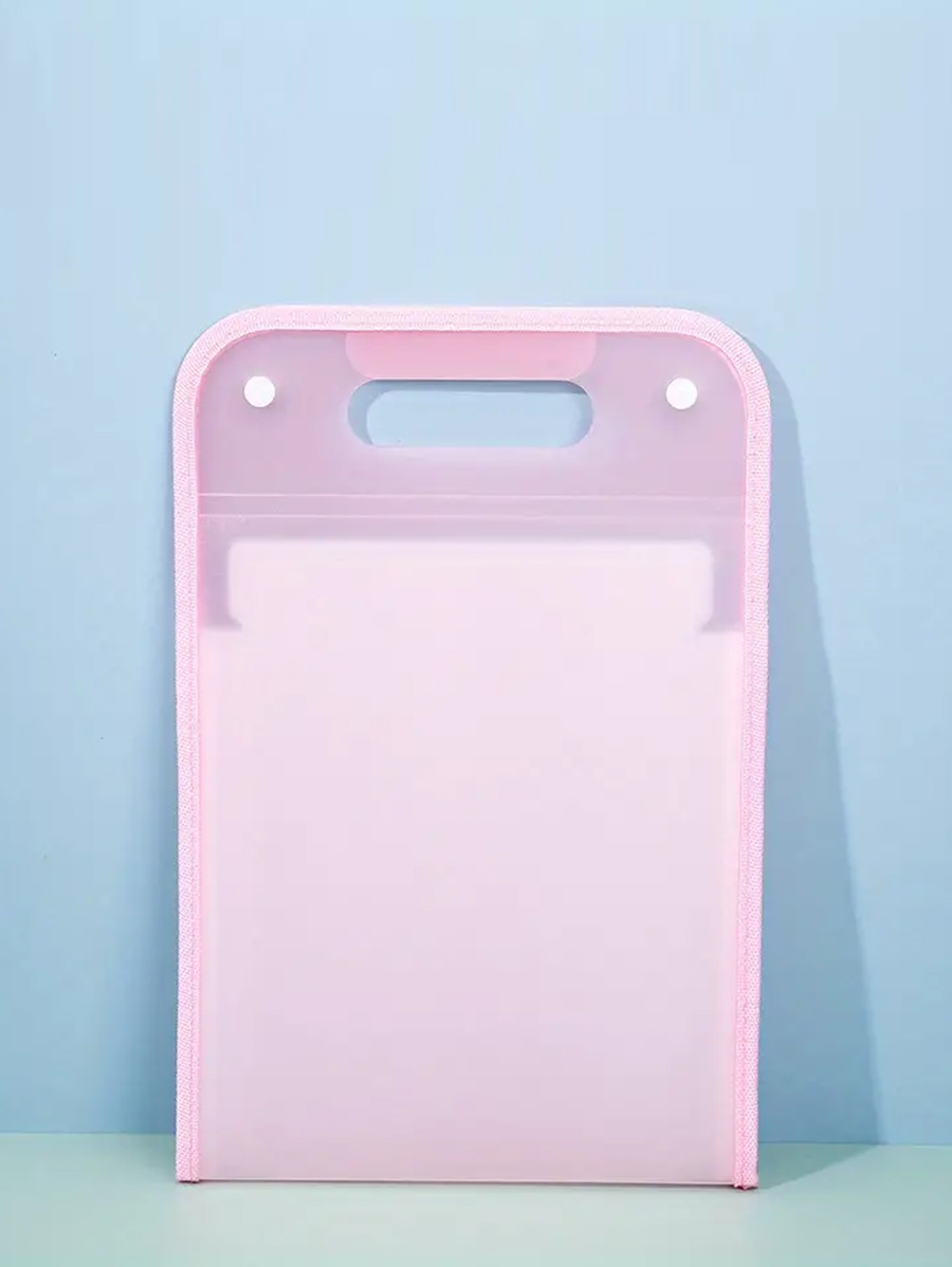 1pc A4 Vertical Binding File Bag, File Folder, Document Bag, Student ...